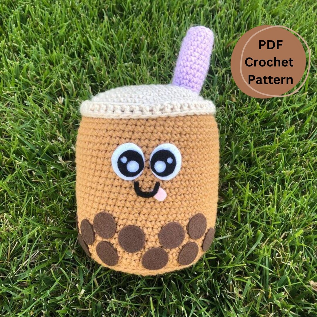 Boba Cutie Crochet PDF Pattern, Crochet Amigurumi Pattern, Amigurimi ...
