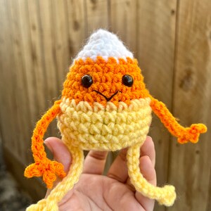No Sew Leggy Candy Corn Crochet Amigurumi PDF Pattern, 2 Size Candy Corn Crochet Pattern - Etsy