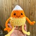 No Sew Leggy Candy Corn Crochet Amigurumi PDF Pattern, 2 Size Candy Corn Crochet Pattern - Etsy