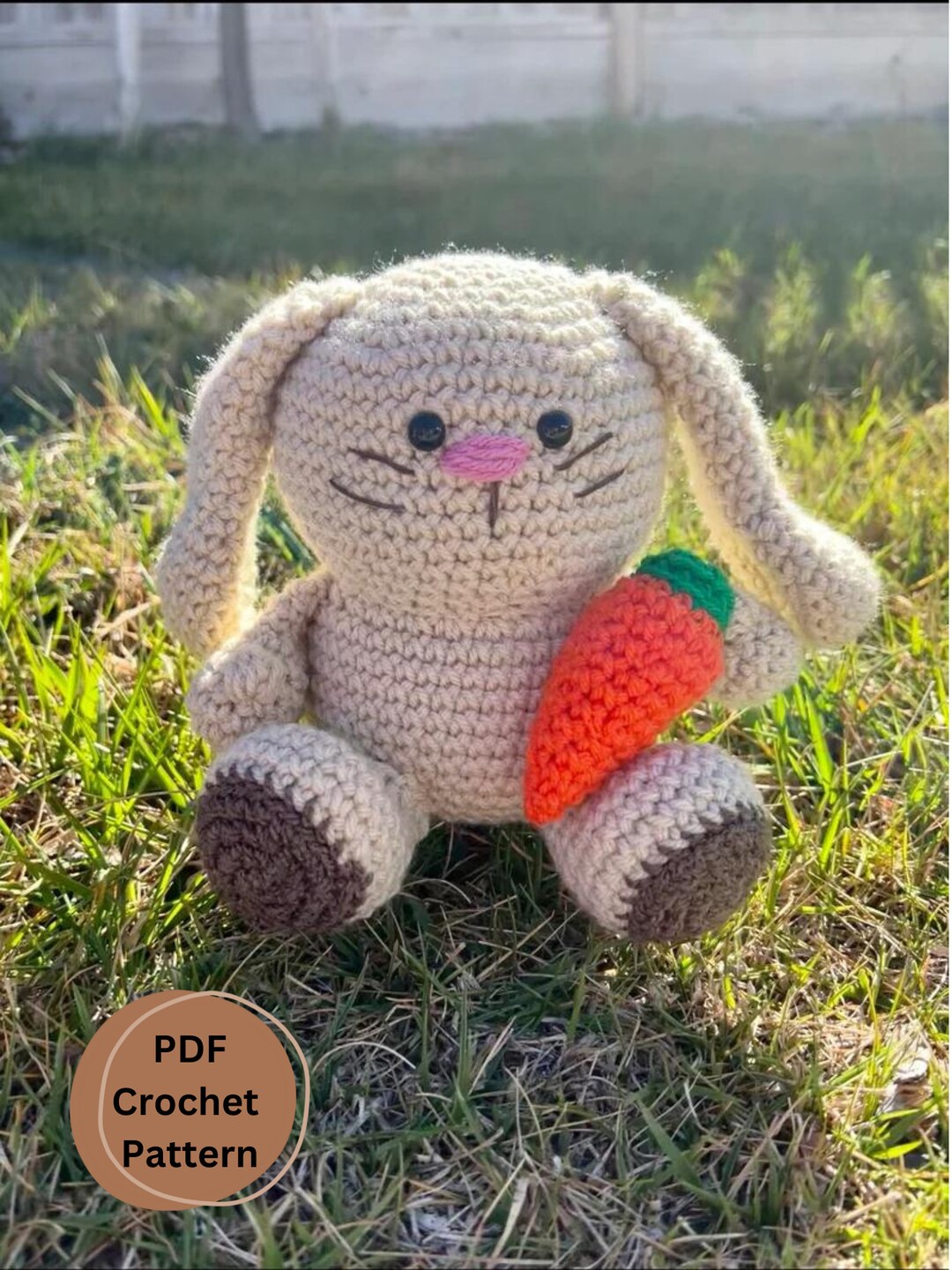 Bunny Crochet Amigurumi PDF Pattern, Amigurumi Bunny Crochet Pattern ...