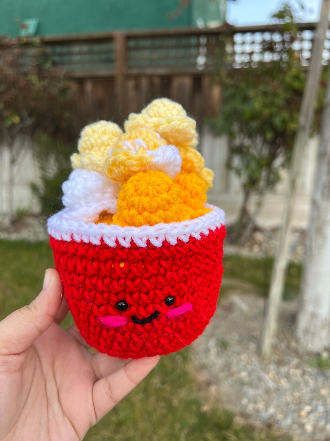Popcorn Bucket Crochet PDF Pattern Popcorn Amigurumi Crochet - Etsy