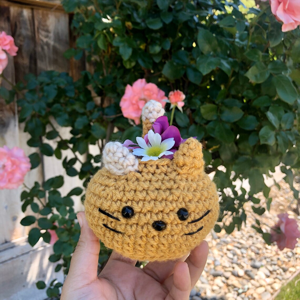 Cat Planter Pot Friend Crochet PDF Pattern Crochet Amigurumi - Etsy
