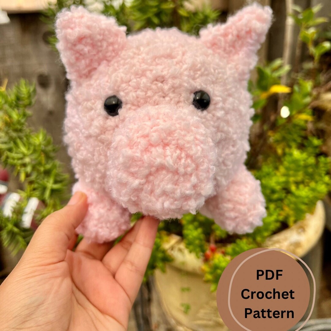 Corky Pig Crochet Amigurumi PDF Pattern, Amigurumi Pig Crochet Pattern ...