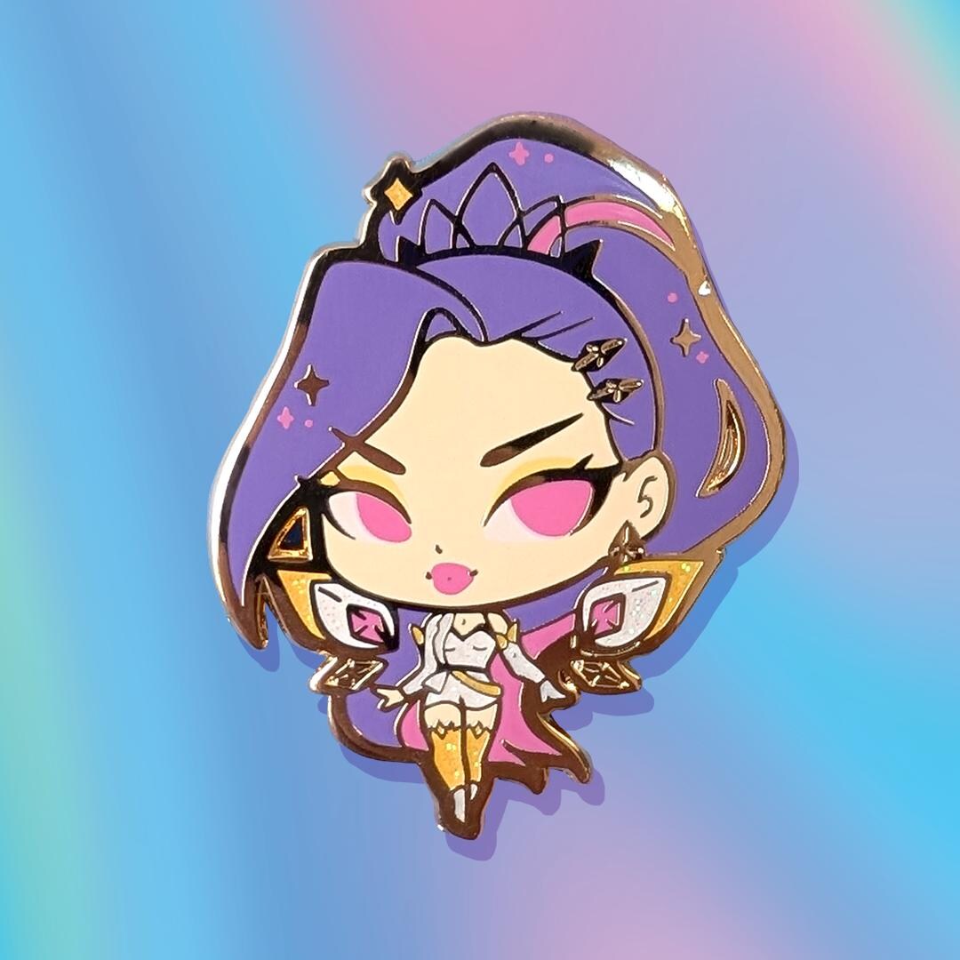 KDA Kaisa Enamel Pin | Gold Enamel Pin | League of Legends Pin | Video ...