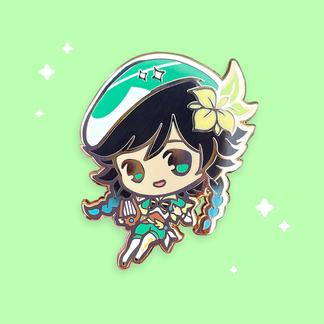 Venti Enamel Pin Genshin Impact Anime Video Game Pin - Etsy