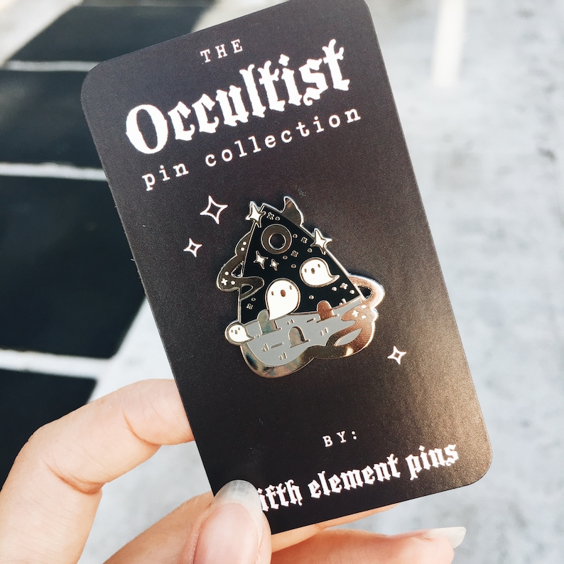 Ghost Terrorium Hard Enamel Pin Occult Spoopy Terrarium - Etsy