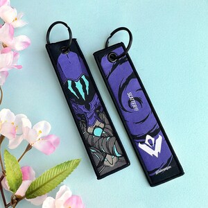 Valorant Keychain Luggage Tags Embroidered Key Tags Embroidered Woven ...