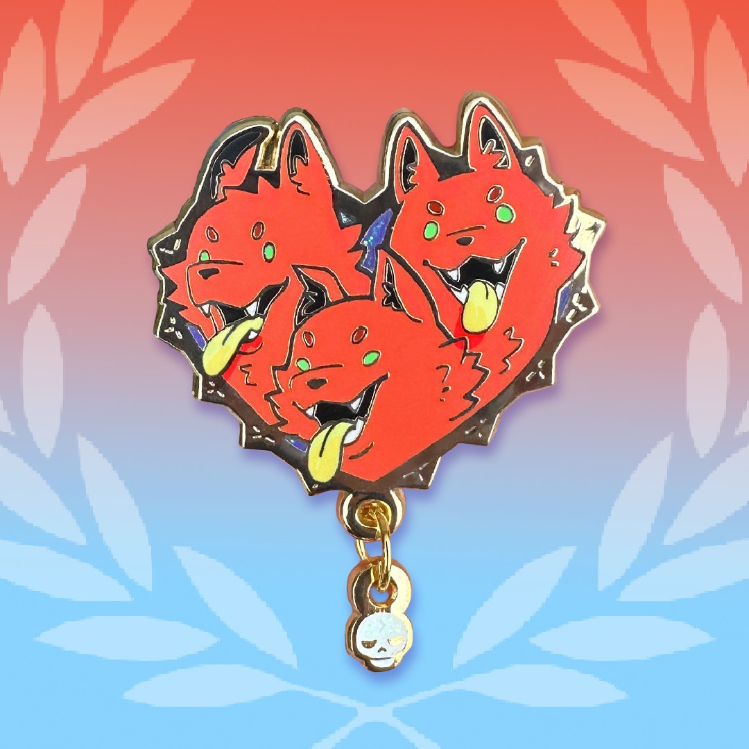 Cerberus | Hades Video Game Hard Enamel Gold Pin - Etsy
