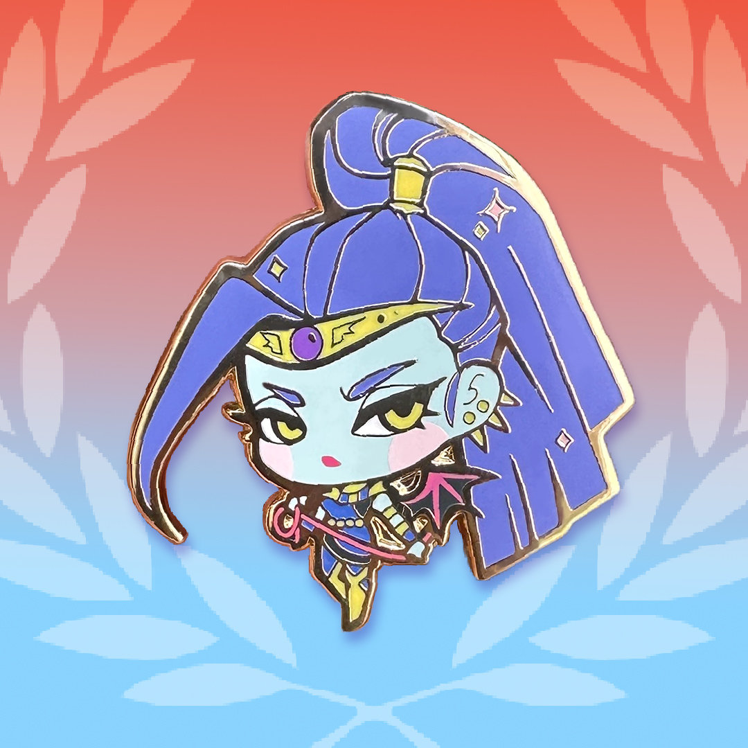 Megaera | Hades Chibi Video Game Hard Enamel Gold Pin - Etsy