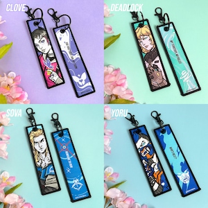 Valorant Keychain Luggage Tags | Embroidered Key Tags | Thread Woven ...