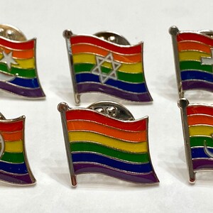 The “willow” LGBTQ Pentacle (not Pentagram) — Pagan Pride Pin Badge for ...