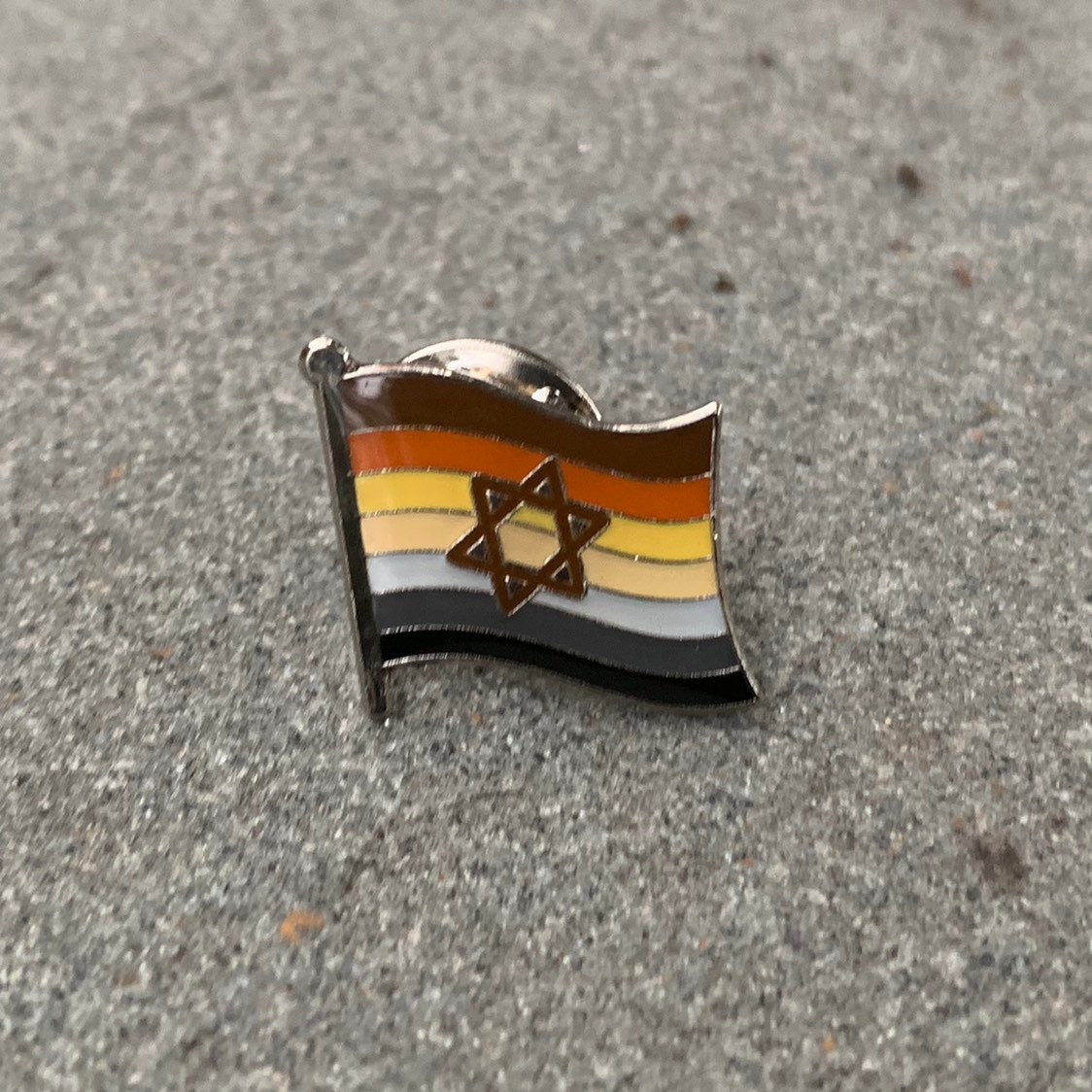 DOV BEAR Pride & Star of David Jewish Israel Pin Badge for | Etsy