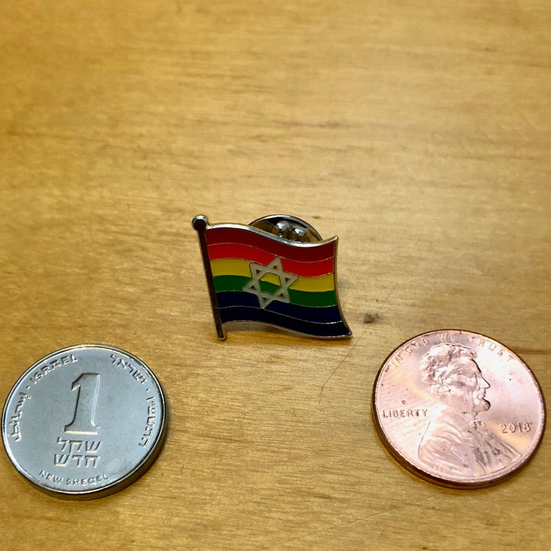 Asexual Pride & Star of David Jewish Israel Pin Badge for - Etsy