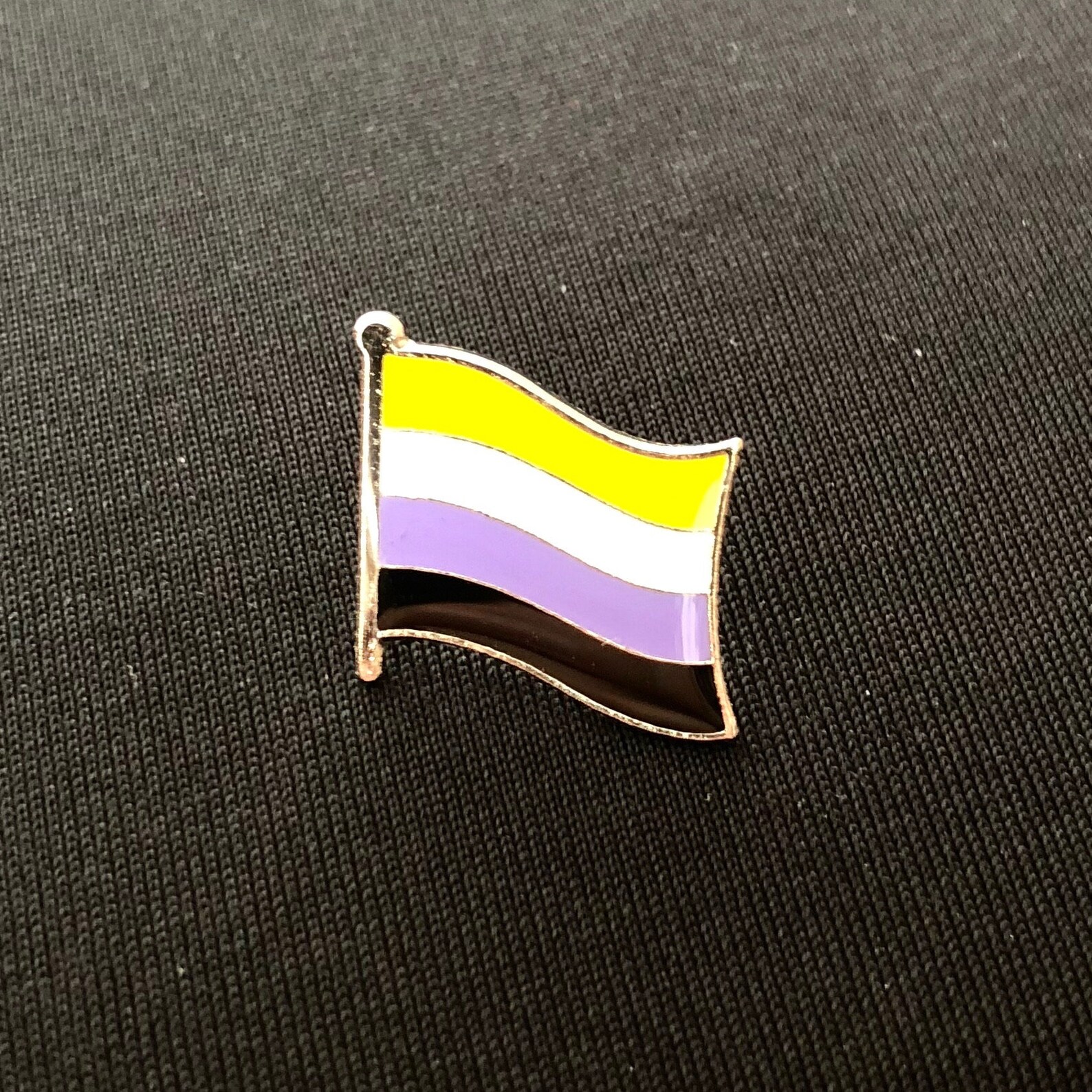 Non-binary LGBTQ Pride Flag Pin Badge for Lapels Shirts - Etsy