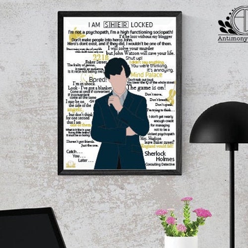 BBC Sherlock Poster Sherlock Quote Poster BBC Sherlock - Etsy