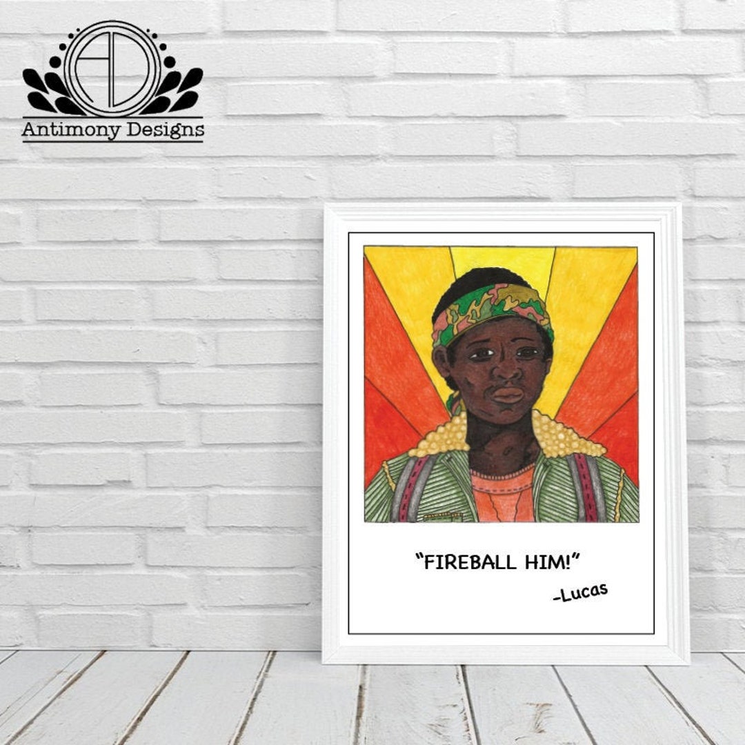 Stranger Things Lucas Poster Lucas Art Stranger Things - Etsy