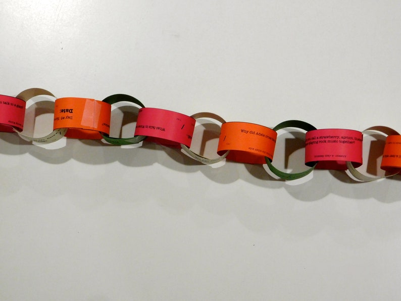 Paper Chain W/ Jokes - Etsy