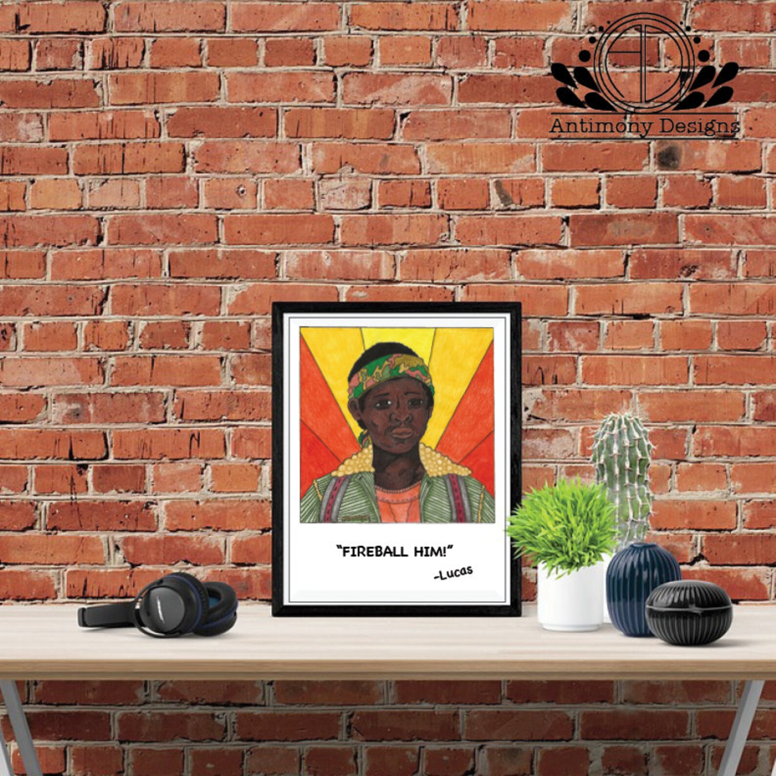 Stranger Things Lucas Poster Lucas Art Stranger Things - Etsy