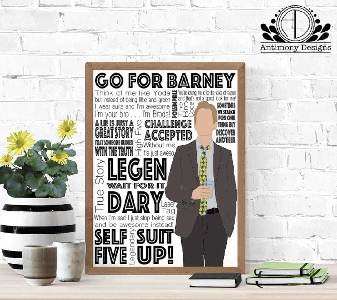 Barney Stinson Suit Up Poster