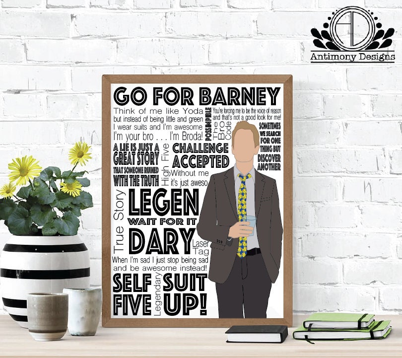 HIMYM Barney Stinson Poster - How I Met Your Mother - TV Show Poster ...