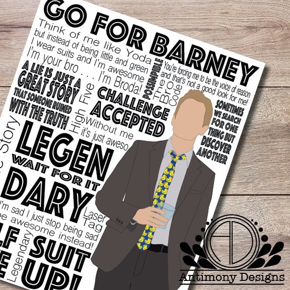 Barney Stinson Suit Up Poster
