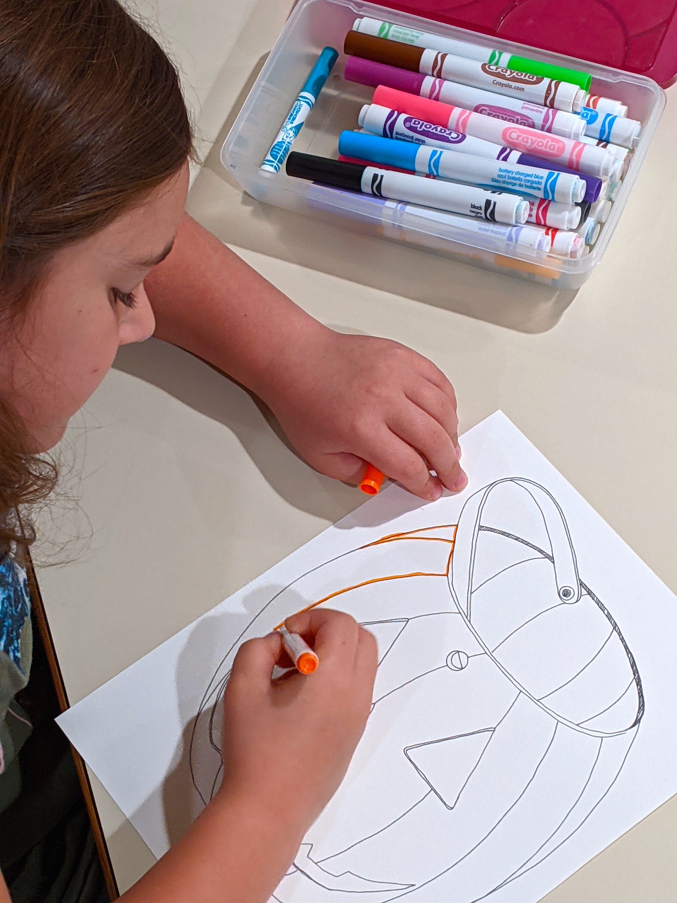 Paper Chain Craft - Halloween - Coloring Page Included - Etsy