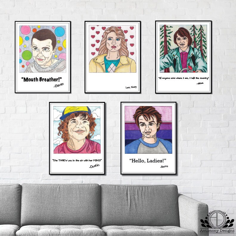 Stranger Things Poster Pack - Season 1 Polaroid Posters - Stranger ...