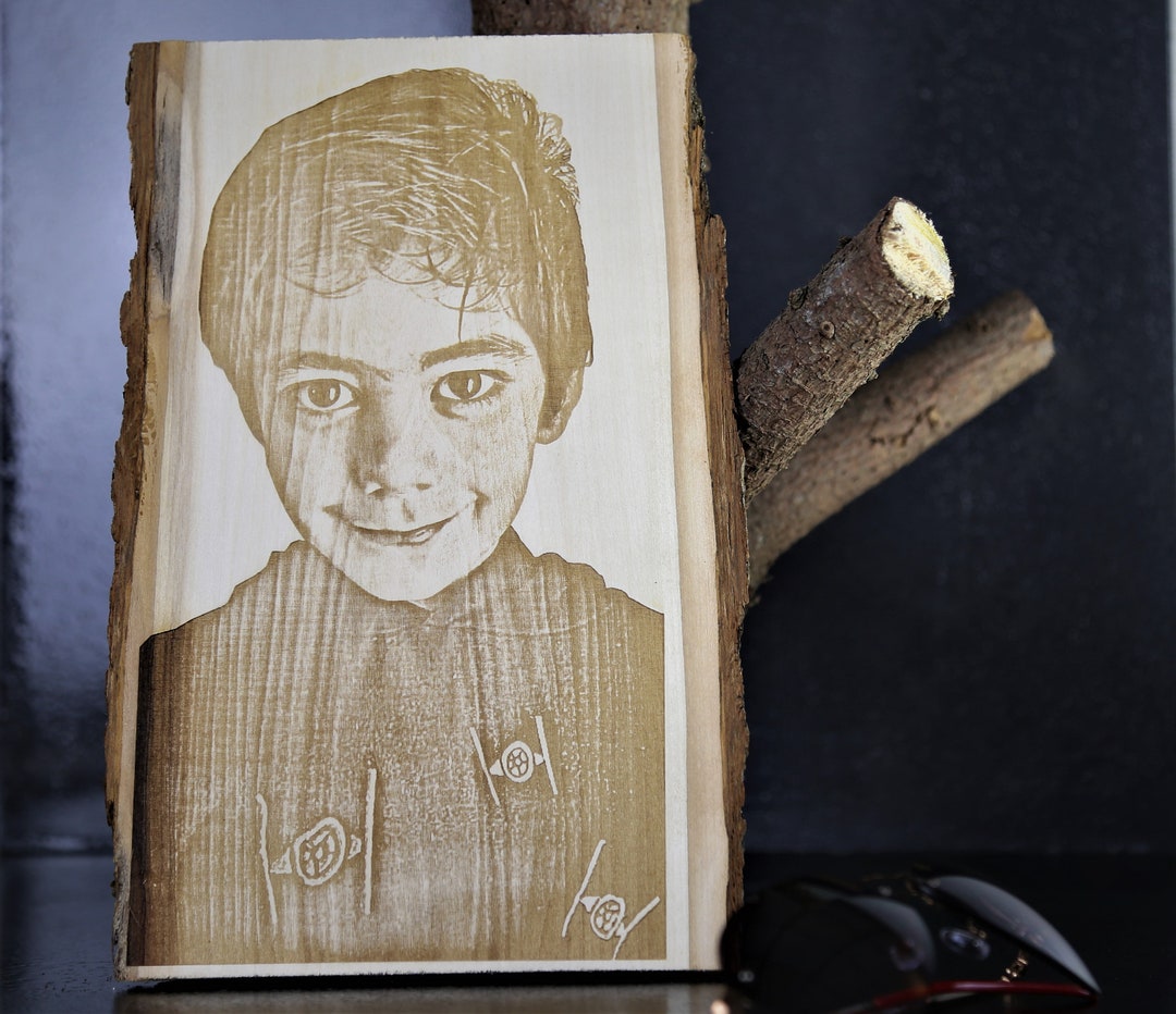 Photo on Wood, Engraved Family Photo, Laser Engraved Photo, Gift for ...