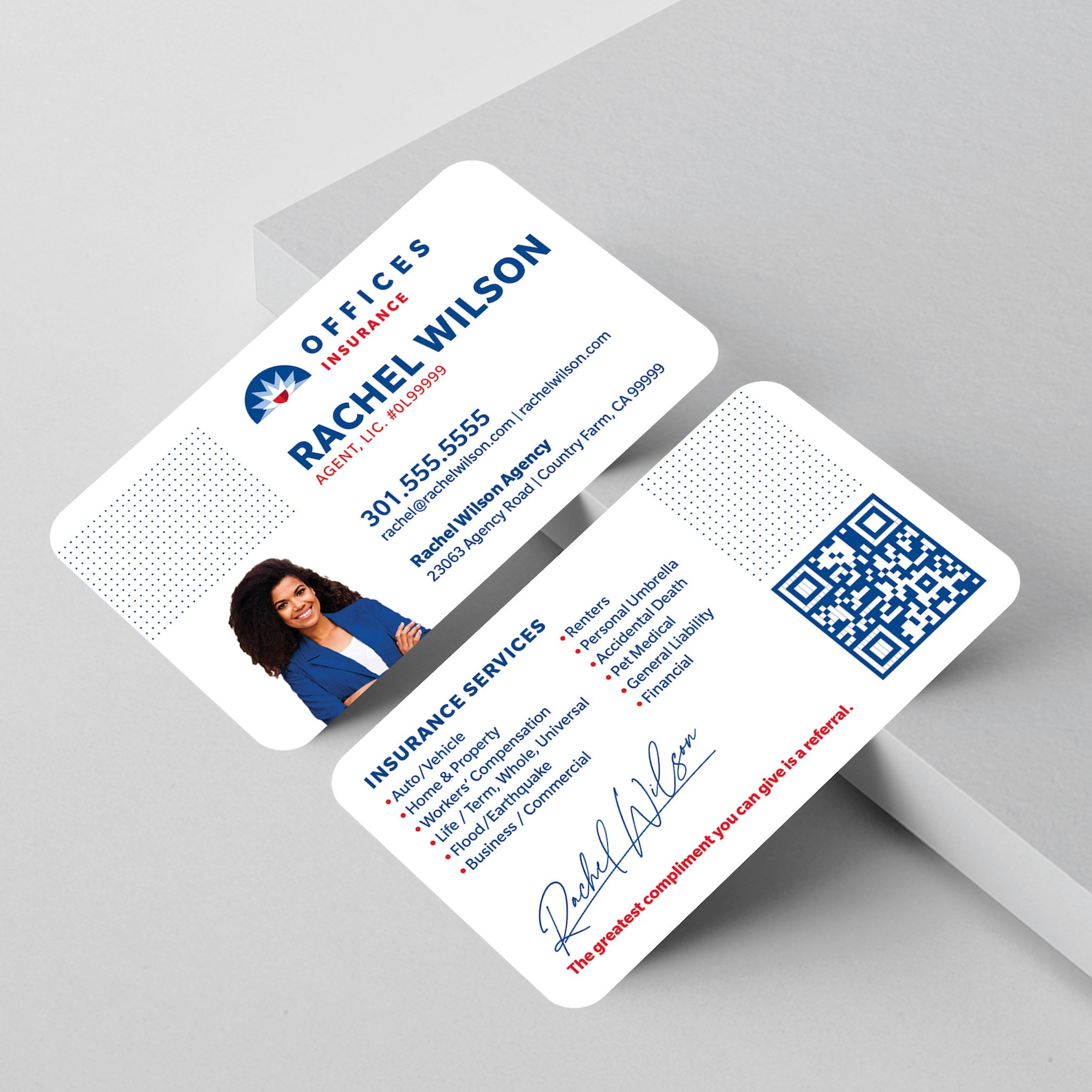 Farmers Insurance Business Card Design: Custom Agent Template (PDF) - Etsy