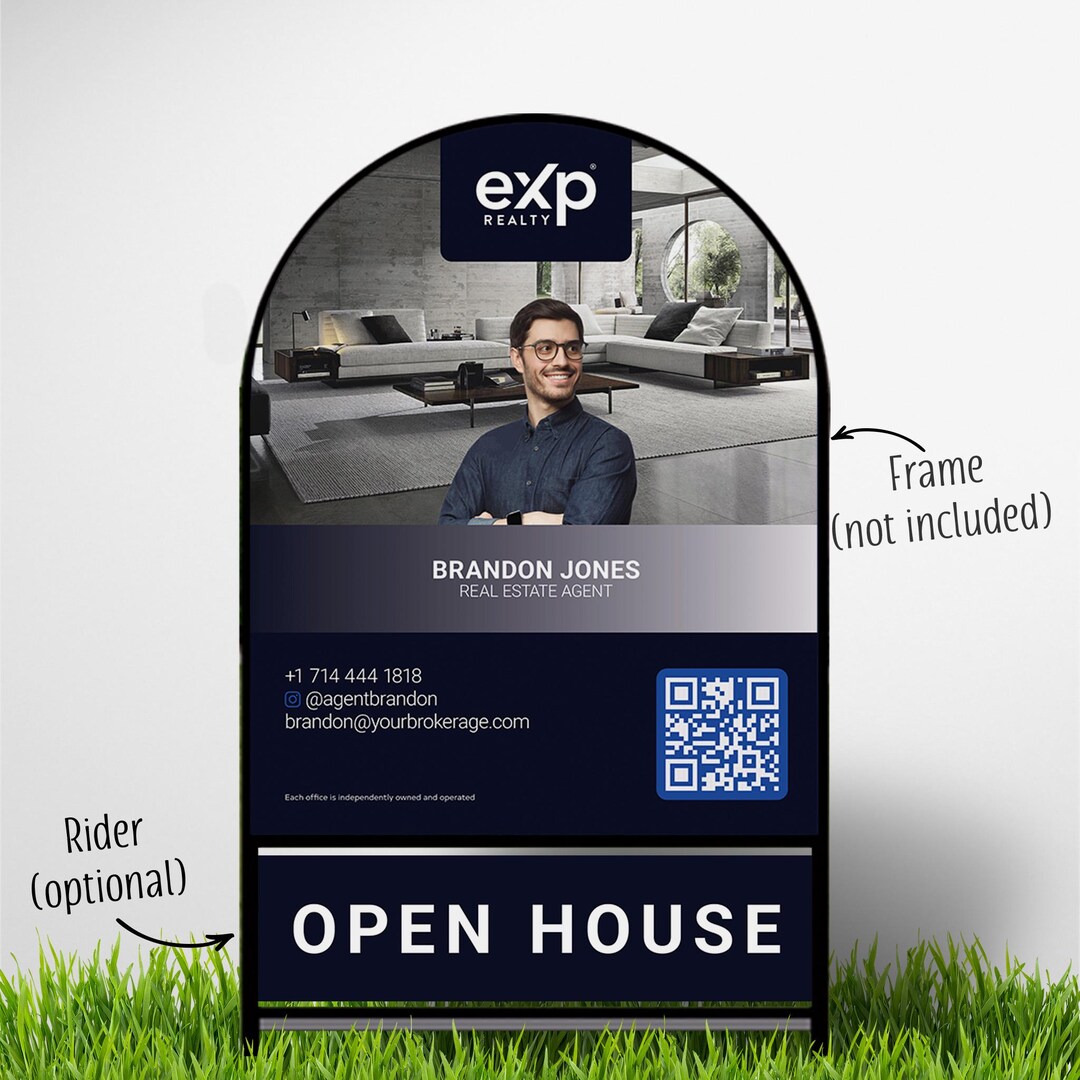 EXP Realty Dome Sign: Custom Weatherproof Agent Marketing (24x30 ...