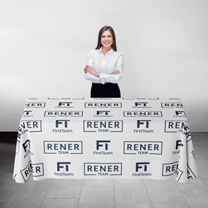 New Logo First Team Custom Printed Table Cover/throw With ...