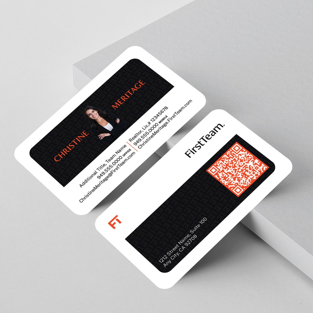 NEW First Team Logo Business Card Design! 20 Different Designs ...