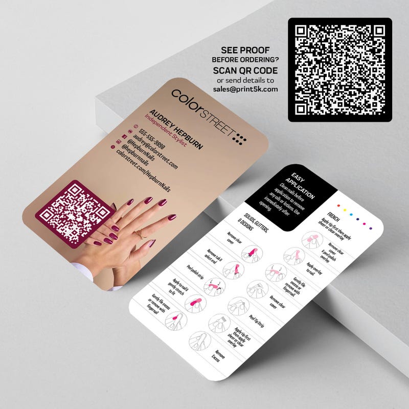 Color Street Business Cards - Etsy