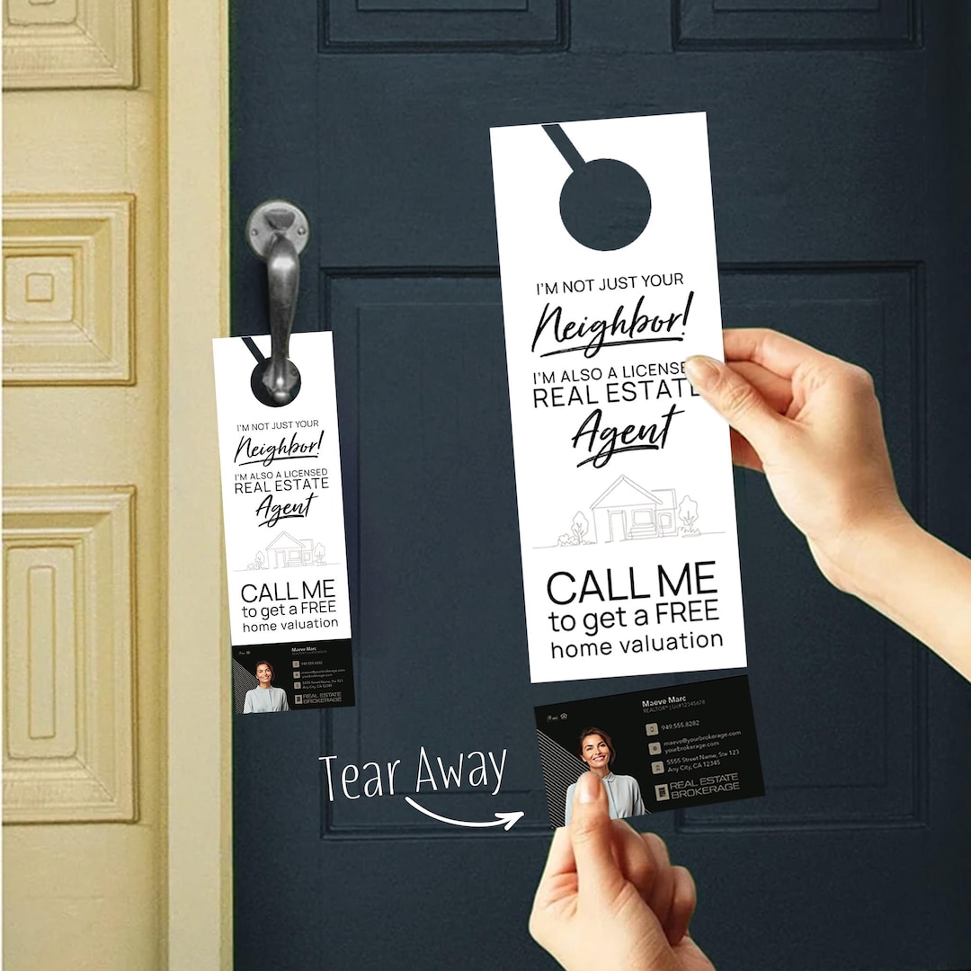 Probably the BEST Real Estate Door Hangers Ever! Made to Fit Any Real ...