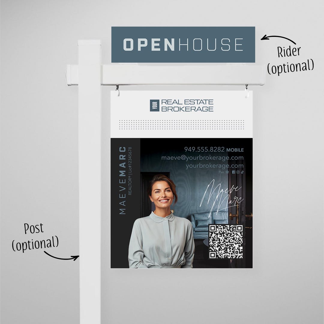 Probably the BEST Real Estate Hanging Signs Ever! Made to Fit Any Real ...