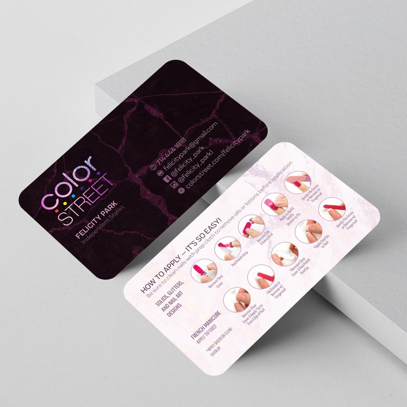 Color Street Business Cards - Etsy