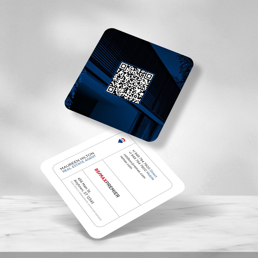 RE/MAX Square Business Cards With Rounded Corners. Probably the Best ...