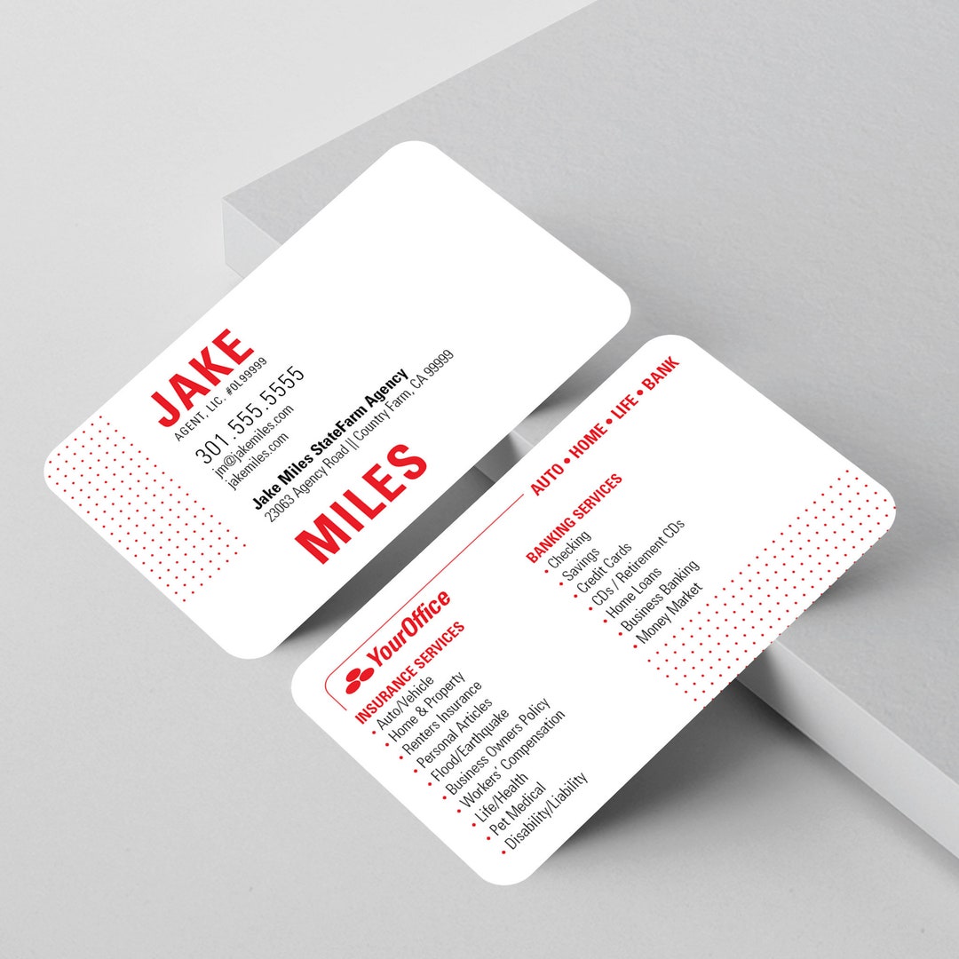 Statefarm Insurance Ready Business Cards and Designs Are Made - Etsy