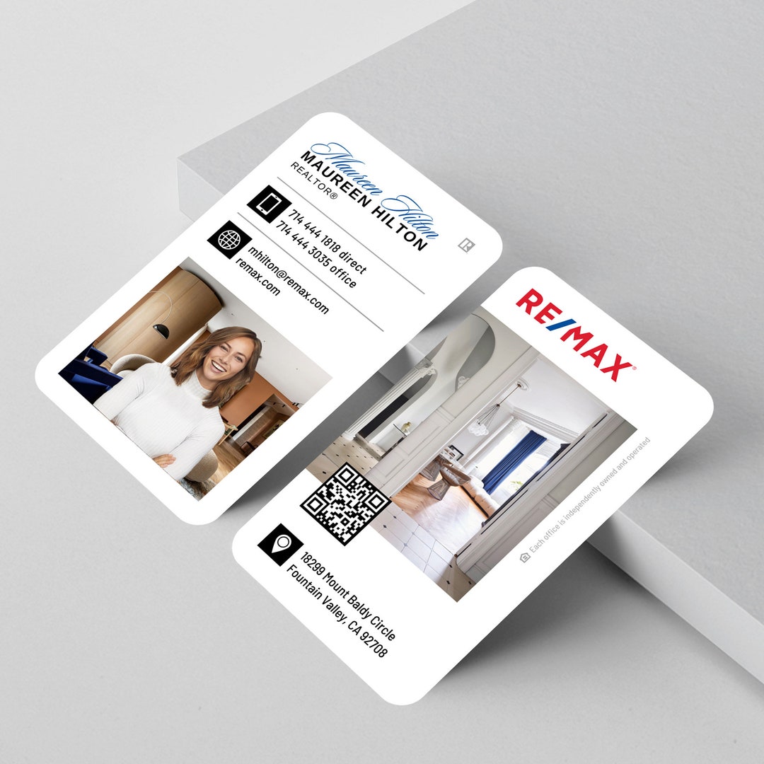 New RE/MAX Business Cards Design! Made in Canva! Ready to Download! - Etsy
