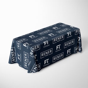 New Logo First Team Custom Printed Table Cover/throw With ...