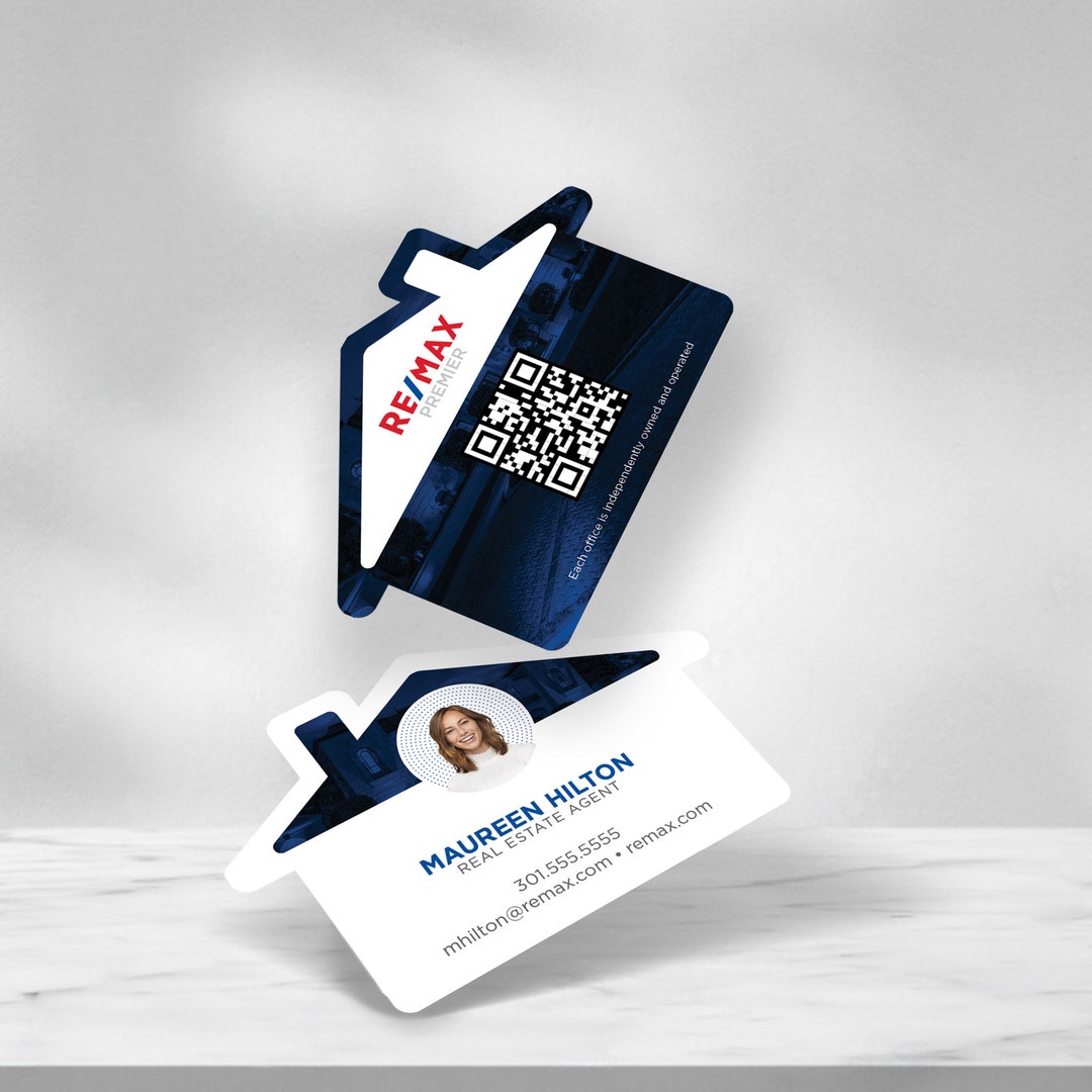 RE/MAX Die-cut Business Cards: Custom Real Estate Agent Cards - Etsy