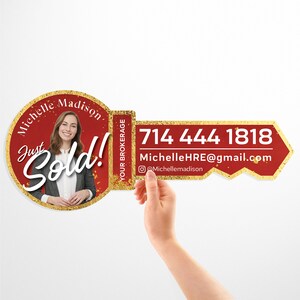 Custom Gold Printed Giant Key Prop: Real Estate Marketing - Etsy