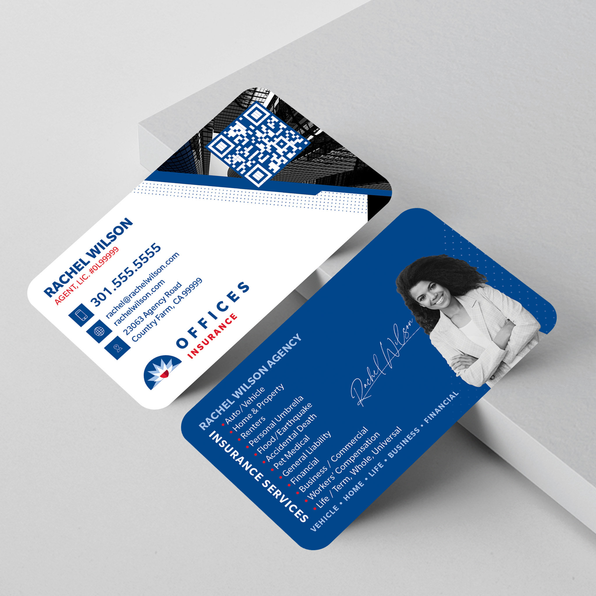 Farmers Insurance Business Card Design: Custom Agent Template (PDF) - Etsy