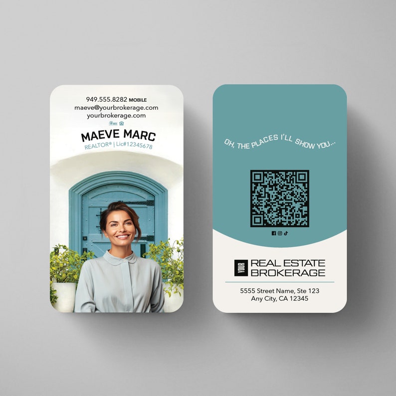 Modern Business Card Designs Made to Fit Any Real Estate Brokerage! - Etsy