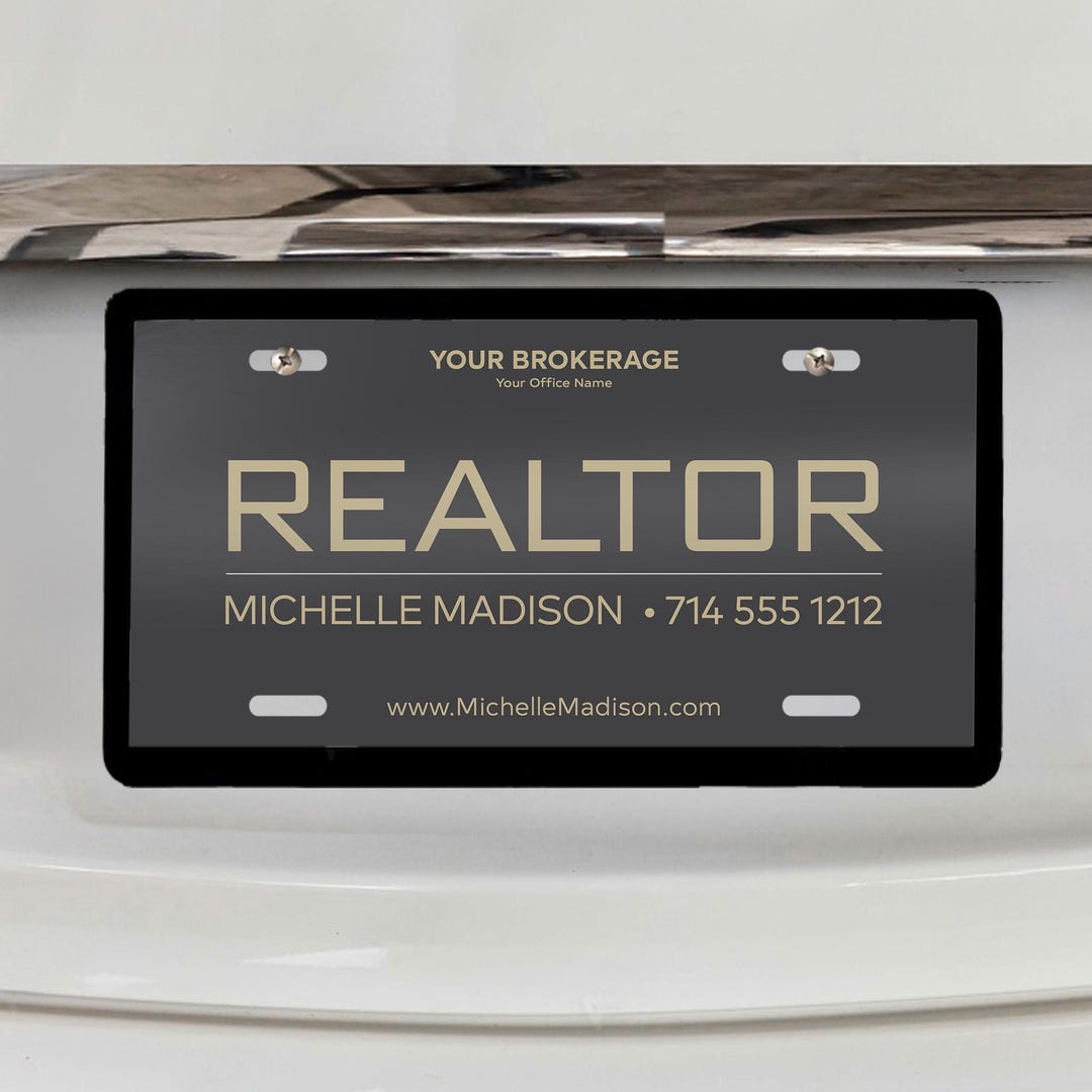 Custom Century 21 Aluminum License Plate: Agent Realtor Gift - Etsy