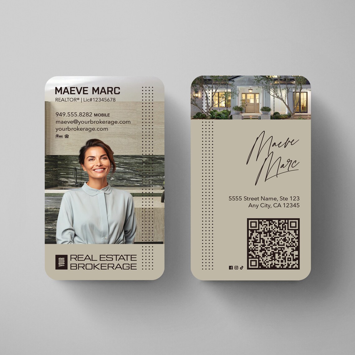 Modern Business Card Designs Made to Fit Any Real Estate Brokerage! - Etsy