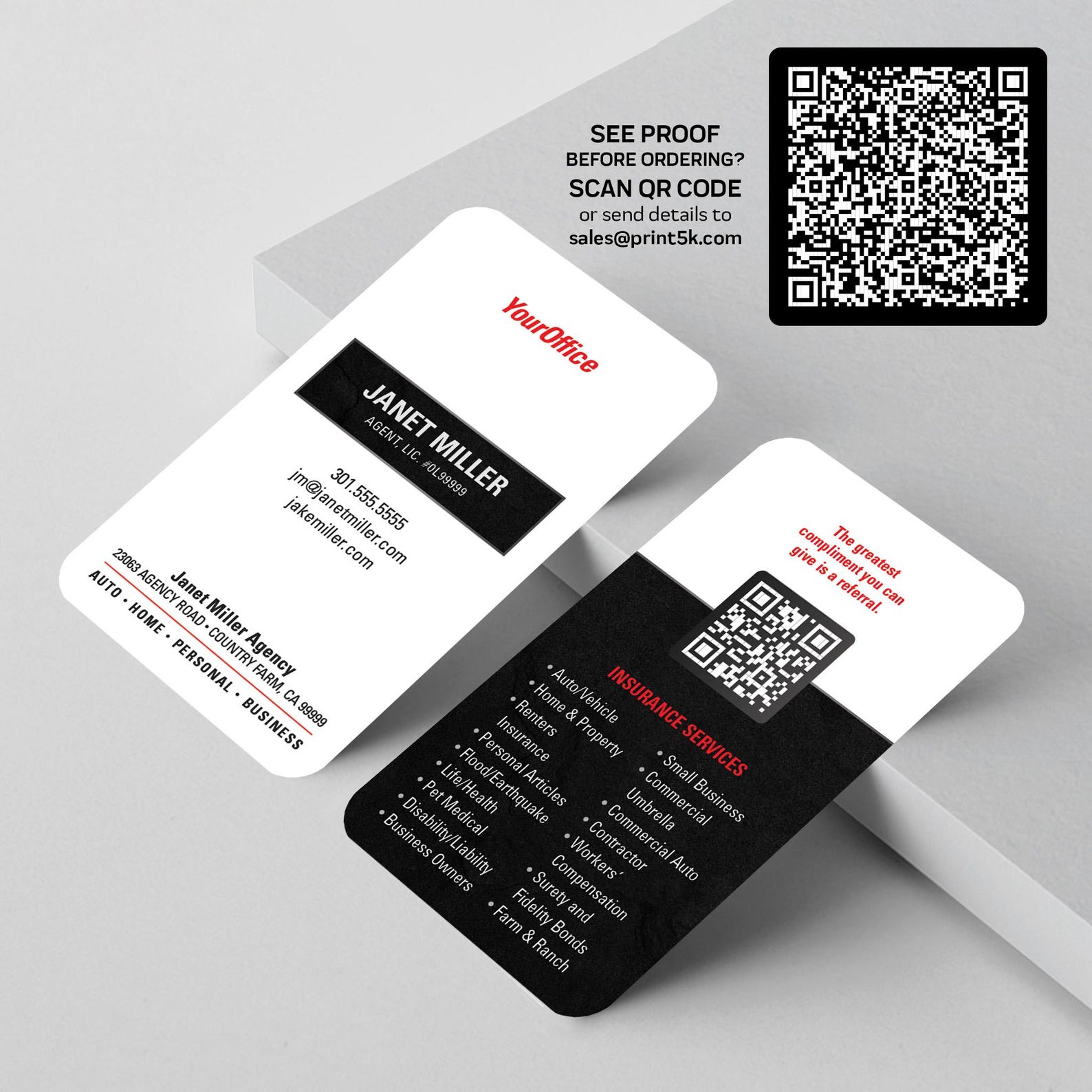 Statefarm Insurance Custom Business Card Design - Etsy