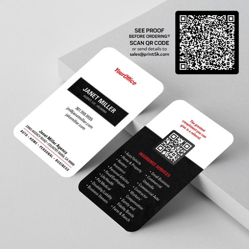 Statefarm Insurance Custom Business Card Design - Etsy