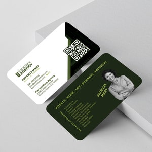 Customizable Insurance Agency Business Card Design: Print or Digital - Etsy