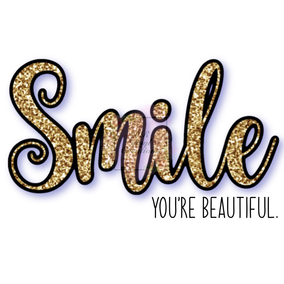 Smile You’re Beautiful PNG DOWNLOAS - Etsy